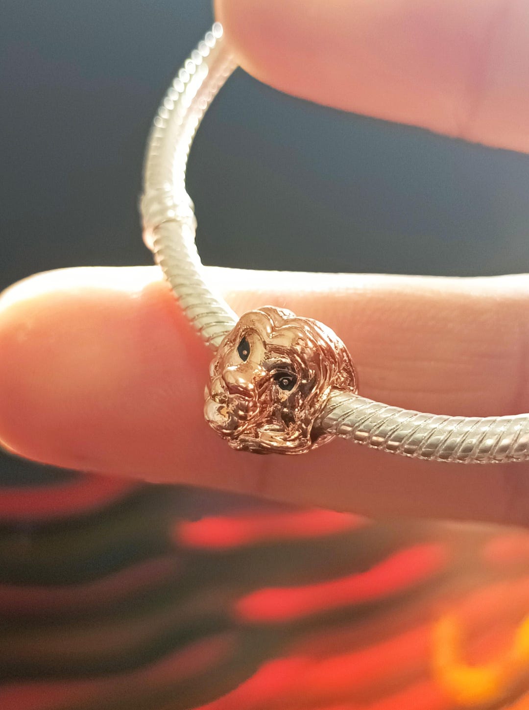 Rose Gold Lion King Simba Charm, S925 ALE Sterling Silver, Charm for ...