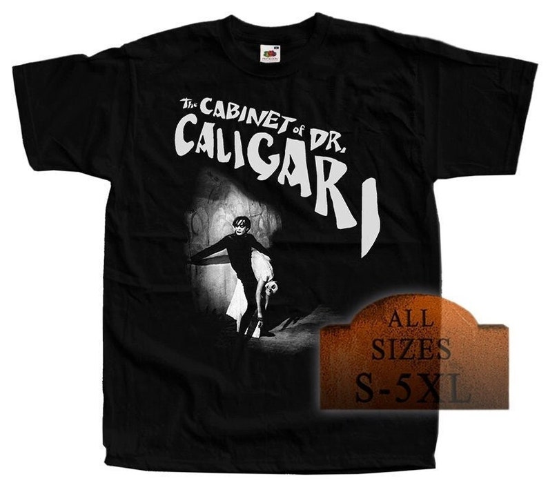 The Cabinet of Dr. Caligari V1 Horror Poster T-SHIRT All Sizes S-5XL ...