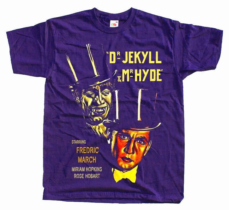 Dr. Jekyll and Mr. Hyde V1 Horror Poster T-SHIRT All Sizes S-5XL Cotton - Etsy