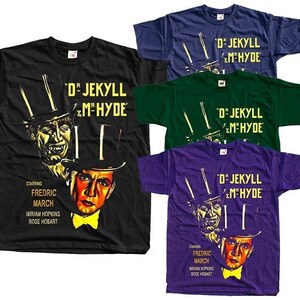 Dr. Jekyll and Mr. Hyde V1 Horror Poster T-SHIRT All Sizes S-5XL Cotton ...