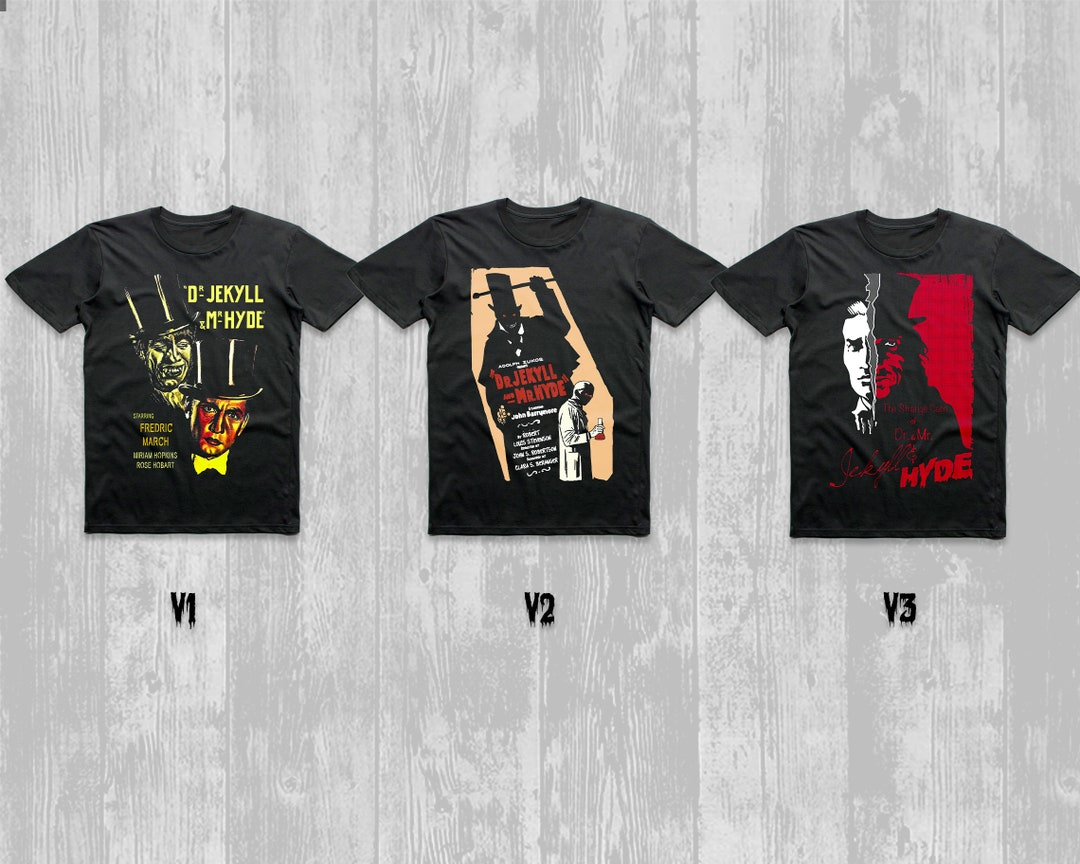 Dr.jekyll & Mr.hyde 3 Variants Horror Movie Comic Poster Print Men's ...