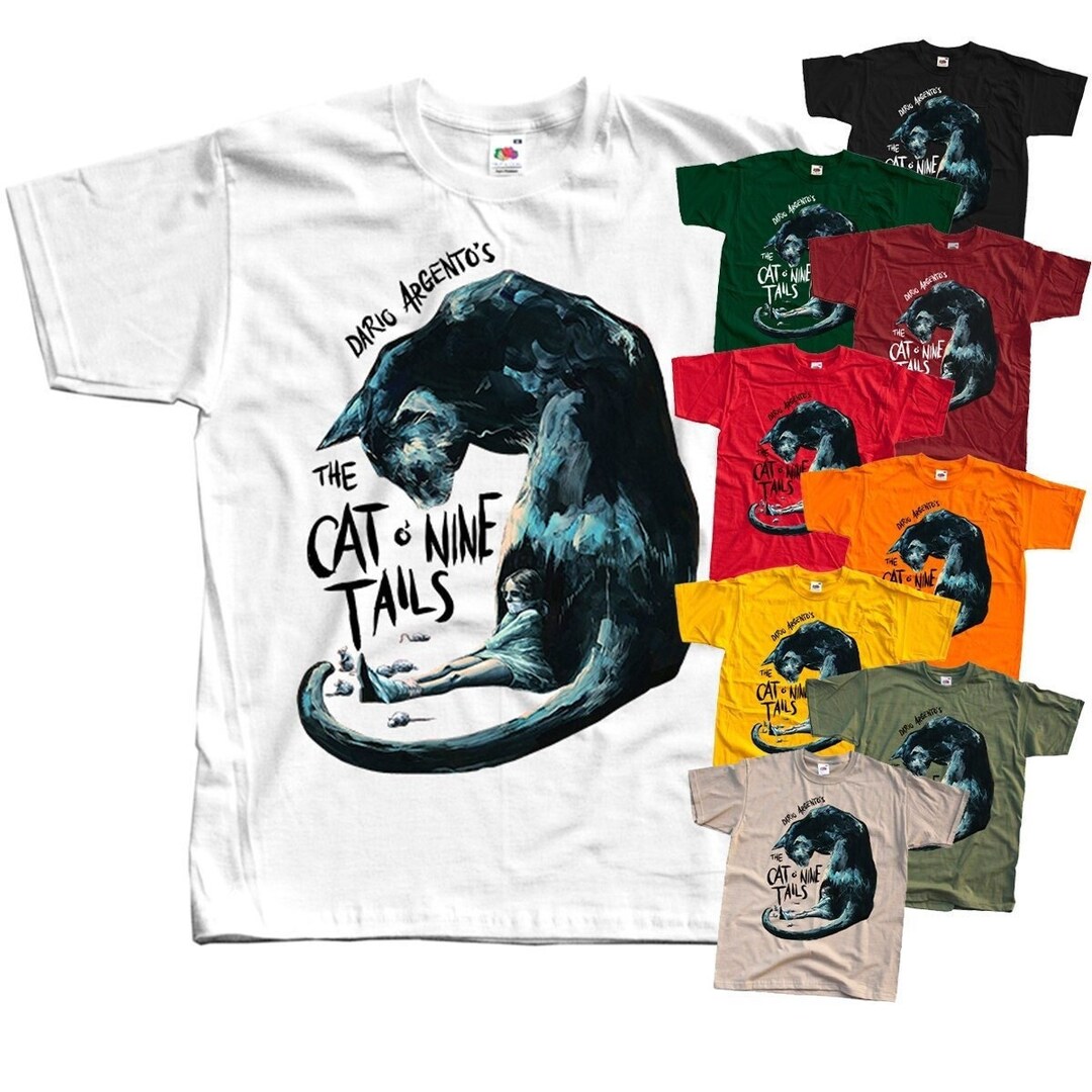 The Cat O' Nine Tails V2 Horror Poster T-SHIRT All Sizes S-5XL Cotton ...