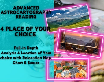 Astrocartography Relocation Astrology Reading, Astro Map, Travel ...