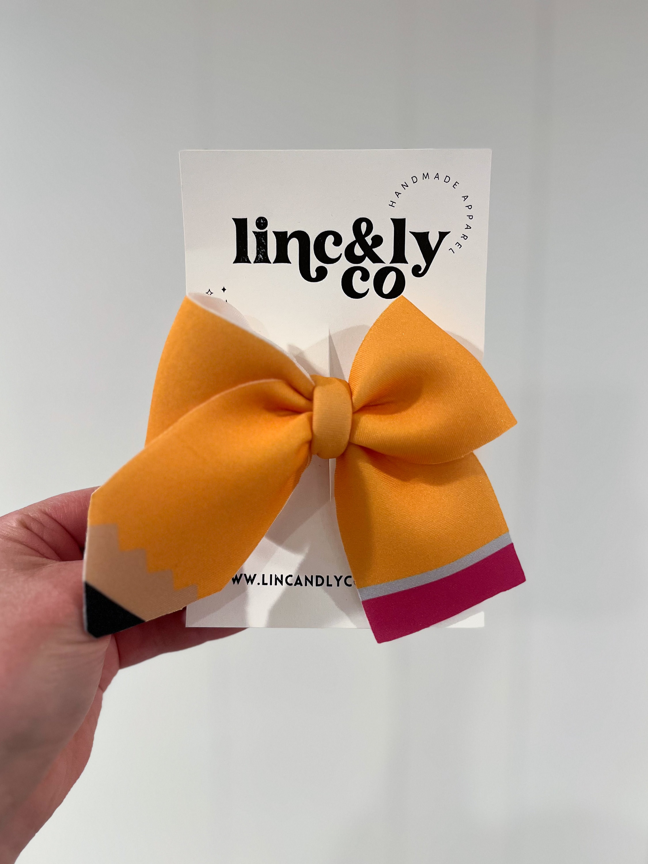Pencil Hair Bow, Medium School Bow, Back to School Bows, Pencil Bow ...