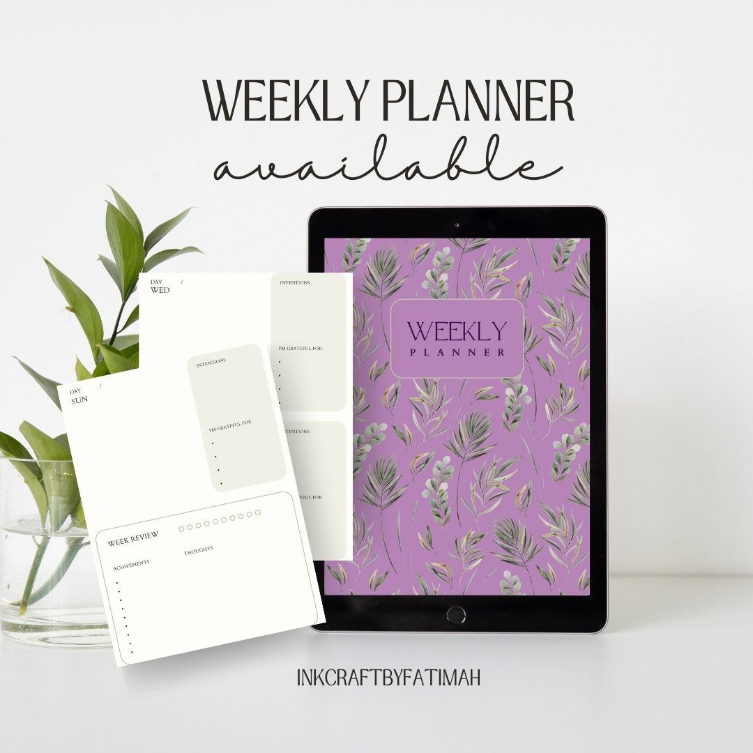 WEEKLY PLANNER 2024| My Weekly Planner 2024 - Etsy