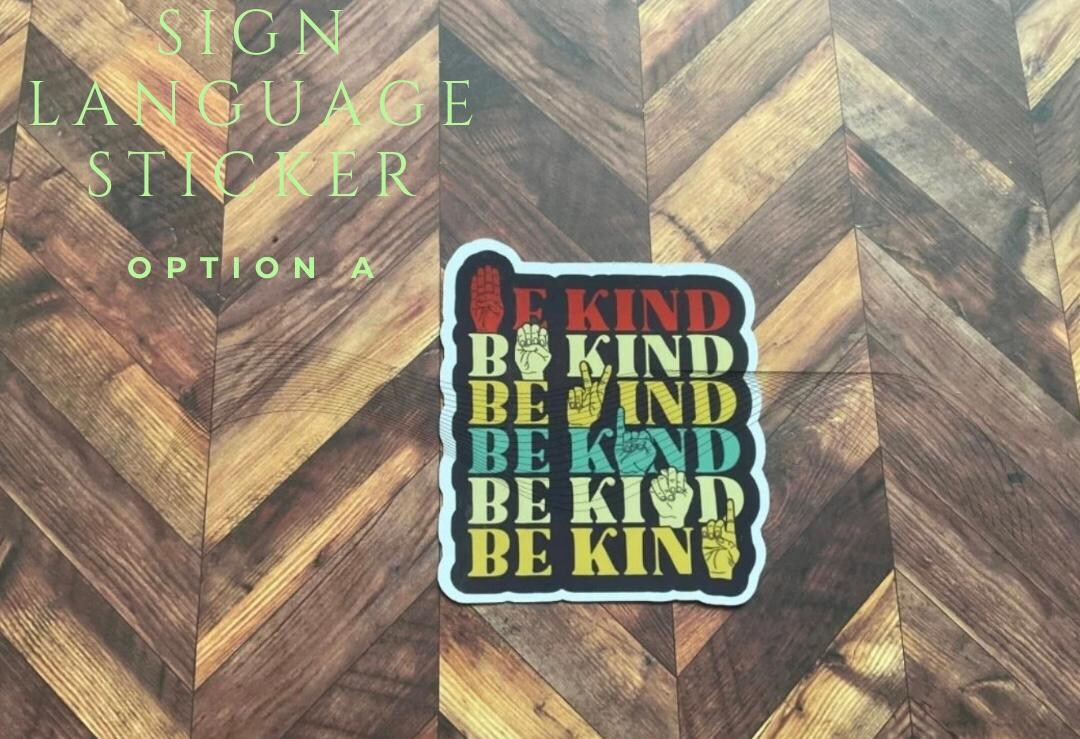 Sign Language Stickers & Decals - Etsy