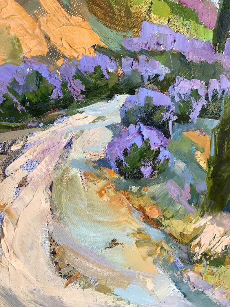 Painting of Spain, Original Landscape Artwork, Housewarming Gift ...