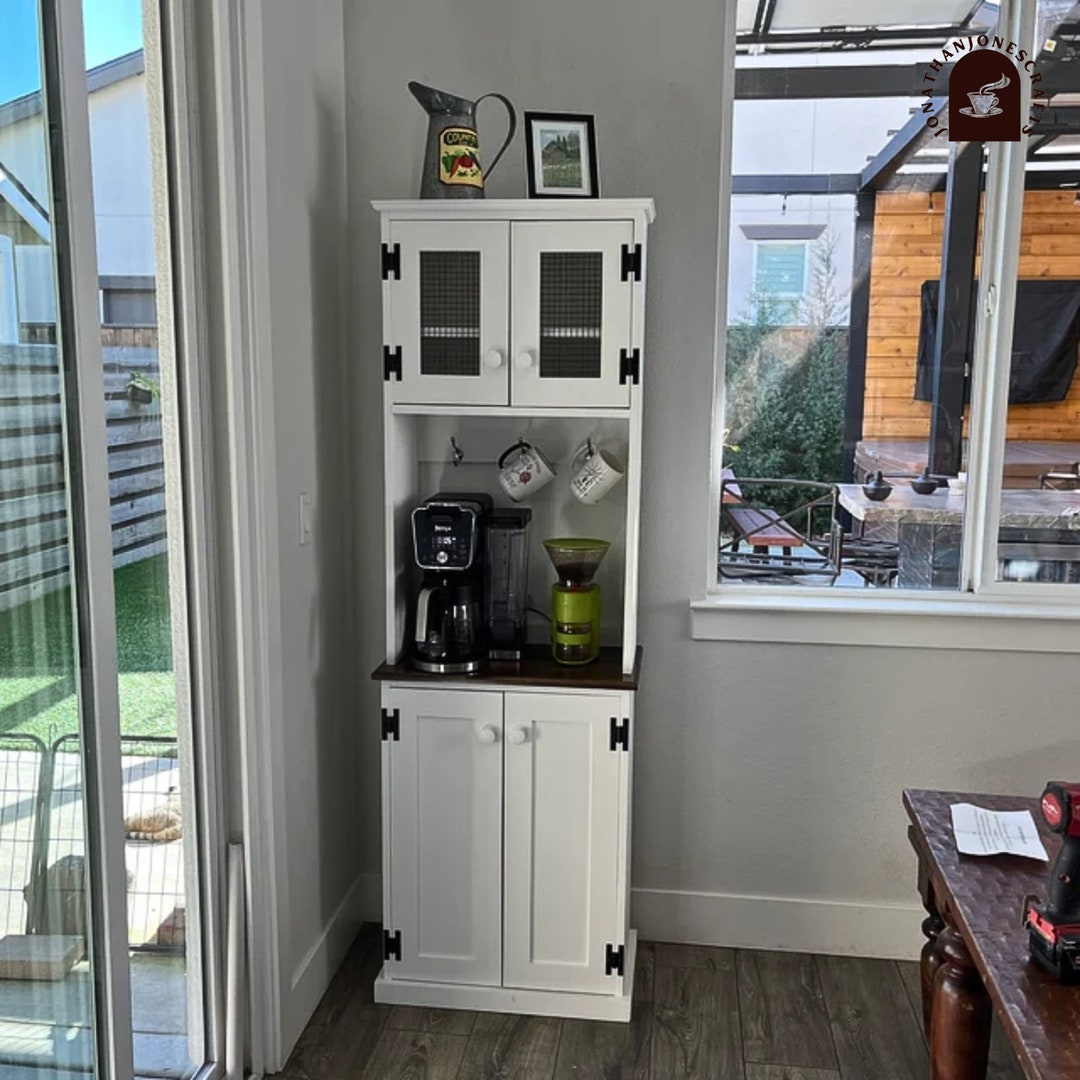 Kitchen Hutch, Pantry Cupboard, Beverage Station, Coffee Station ...