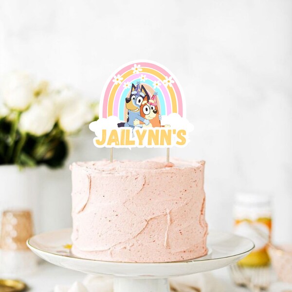 BLUEY CAKE TOPPER - Etsy