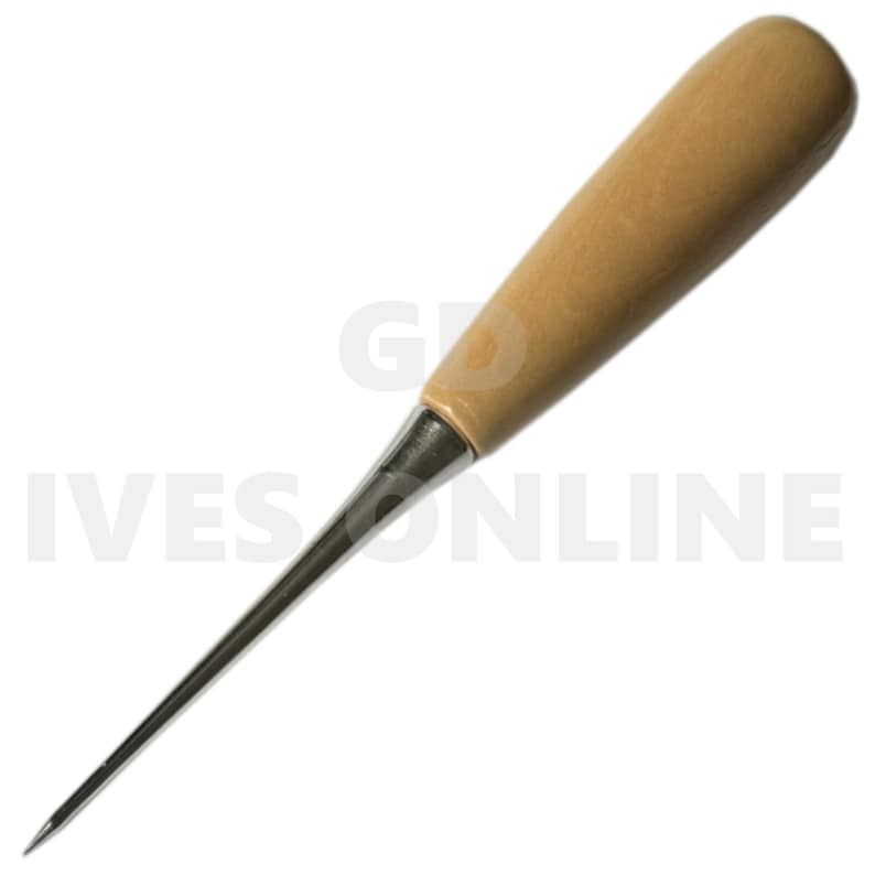 Awl Sewing Pokey Tool for Crafting Leather Wood Handle Pin Punching ...