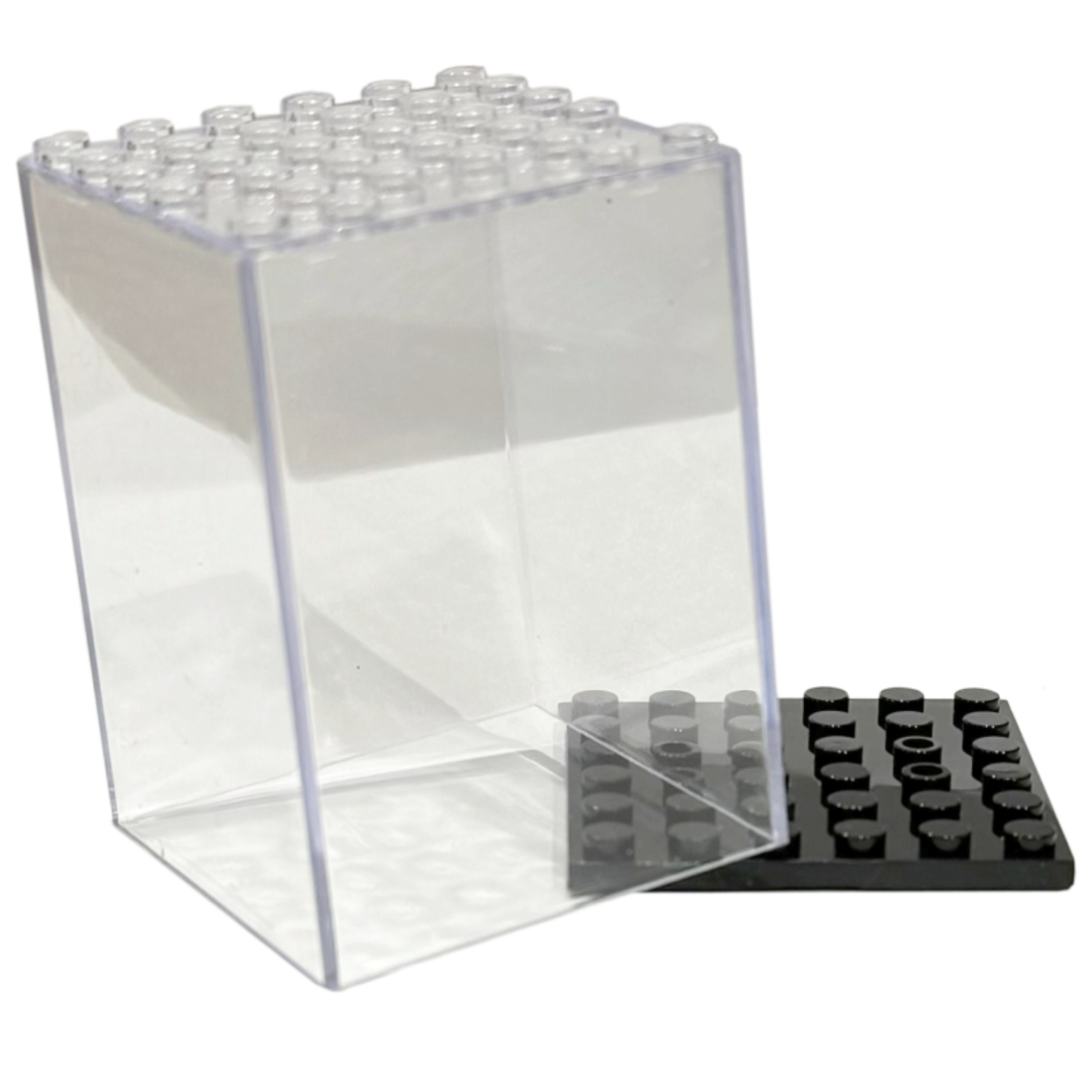 Lego Minifigure Display Case Plastic Stackable Building Blocks ...