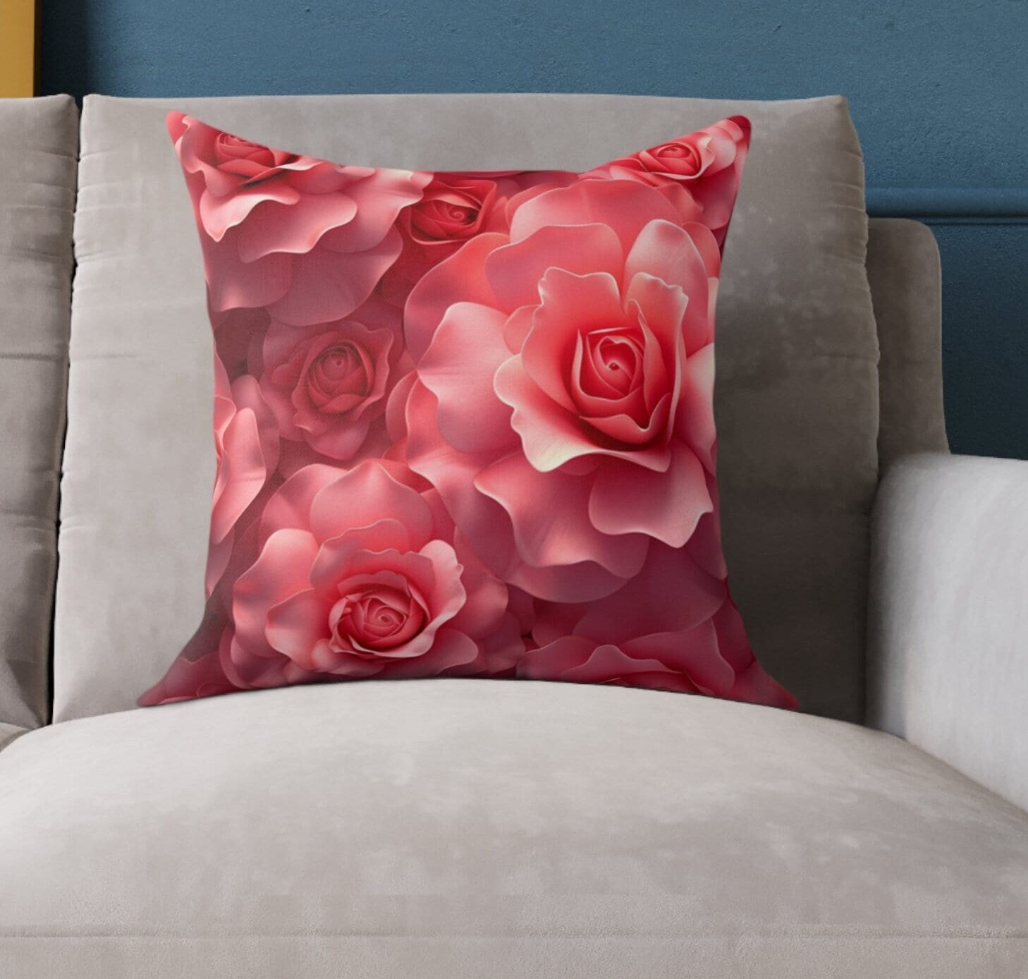 Beautiful Pink Roses Pillow,elegant Floral Pillow,home Decor,roses ...