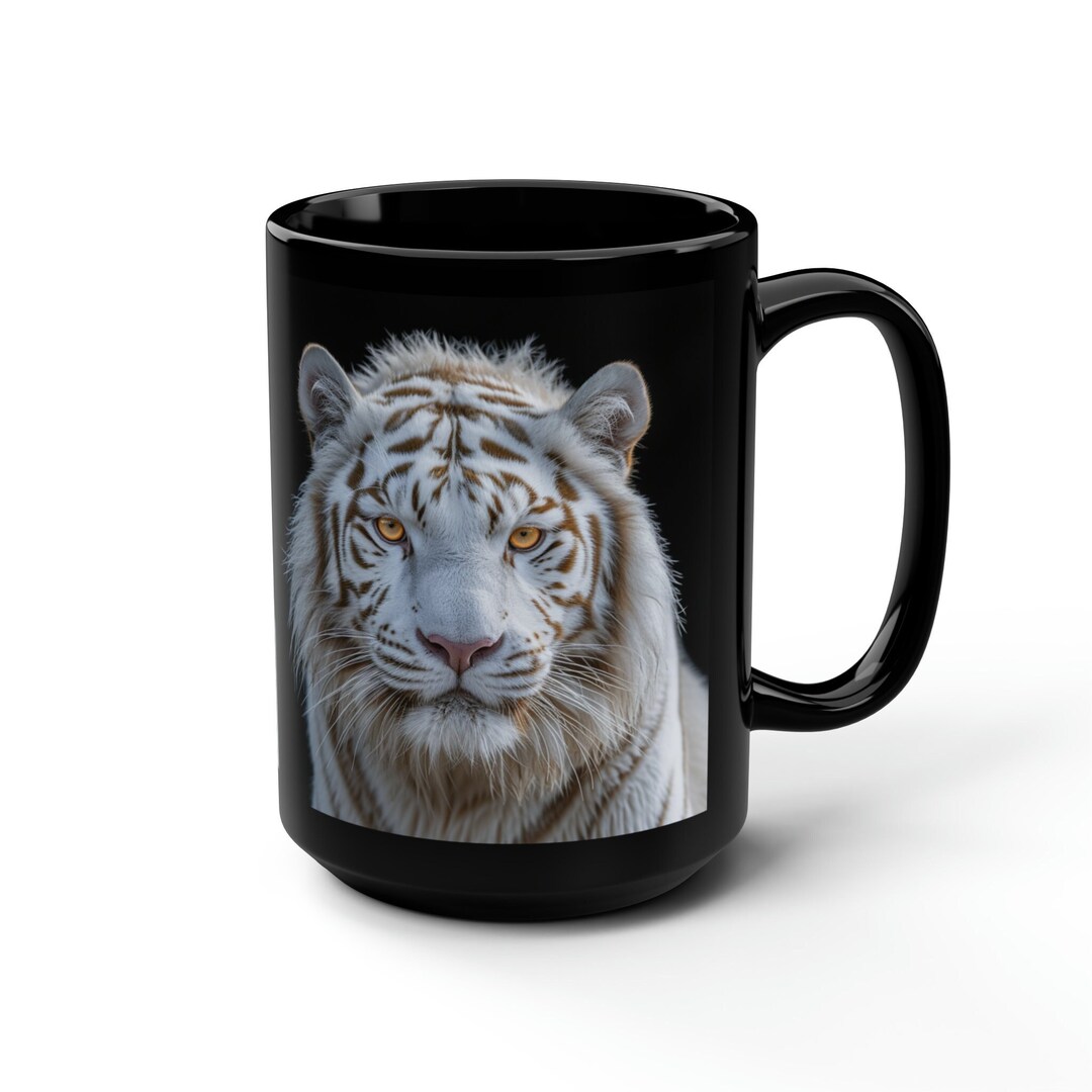 White Tiger Coffee Mug,white Tiger Lover,white Tiger Gift for Her,tiger ...