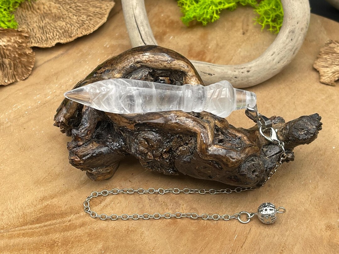 Large Rock Crystal Pendulum of Thoth - Etsy Australia