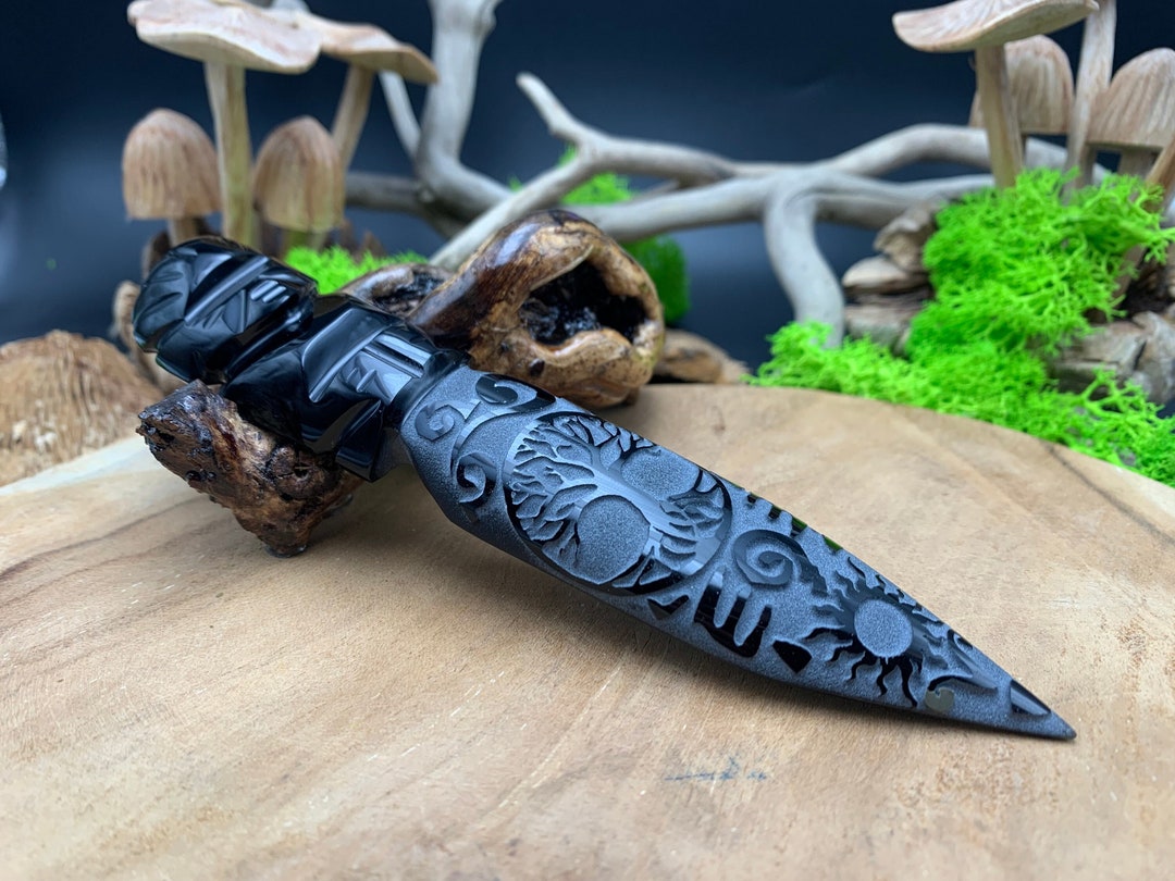 Aztec Obsidian Dagger Power and Protection - Etsy