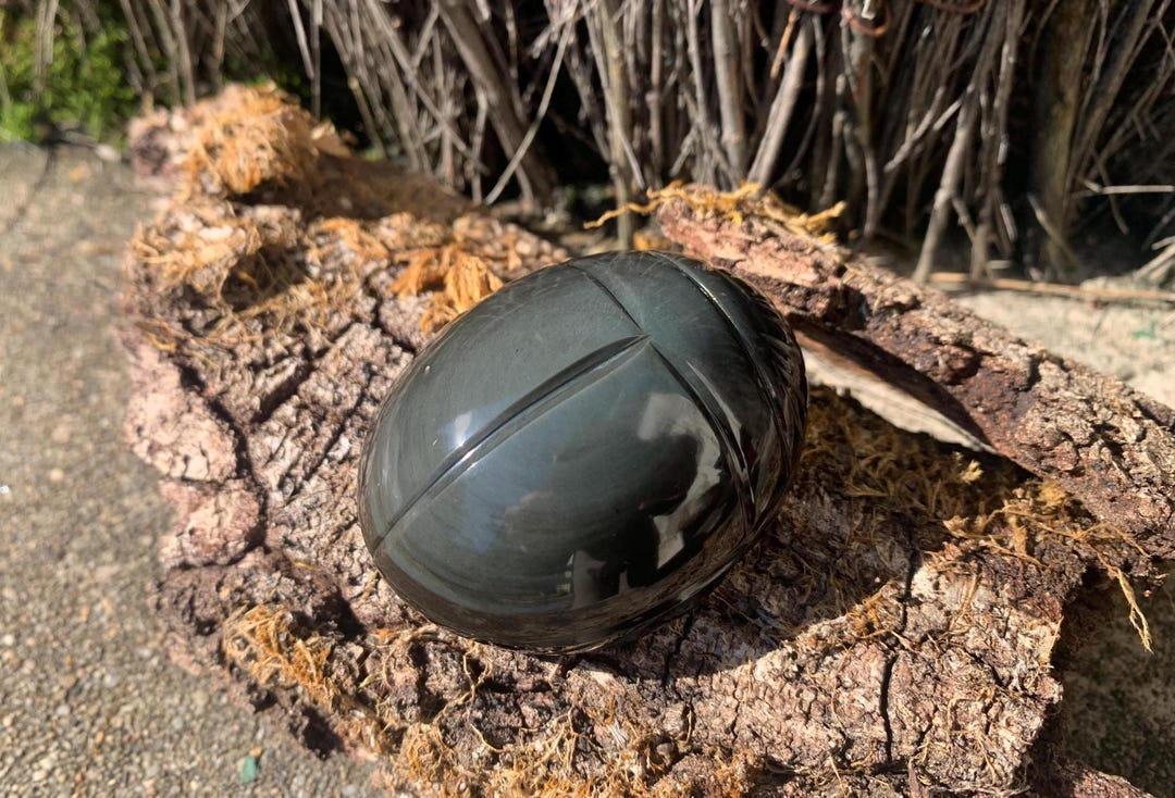 Obsidian Scarab Celestial Eye - Etsy