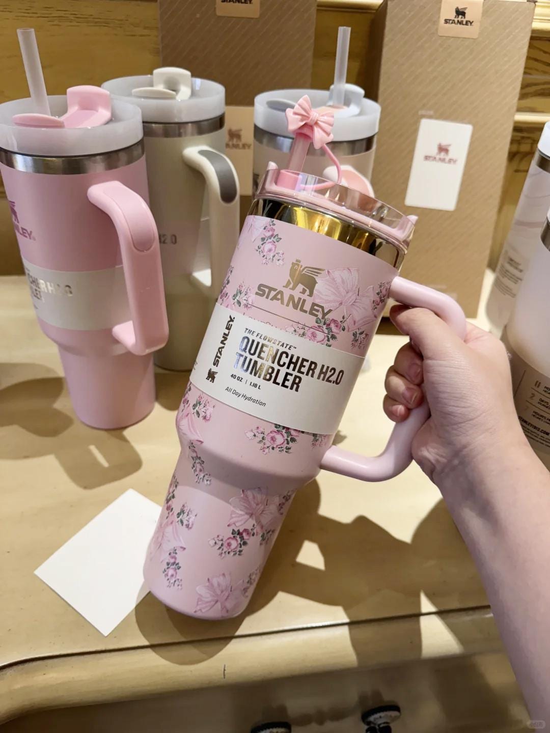 Custom Stanley Cup, Pink Bow Love Shack Fancy Stanley 40oz, Custom Love ...