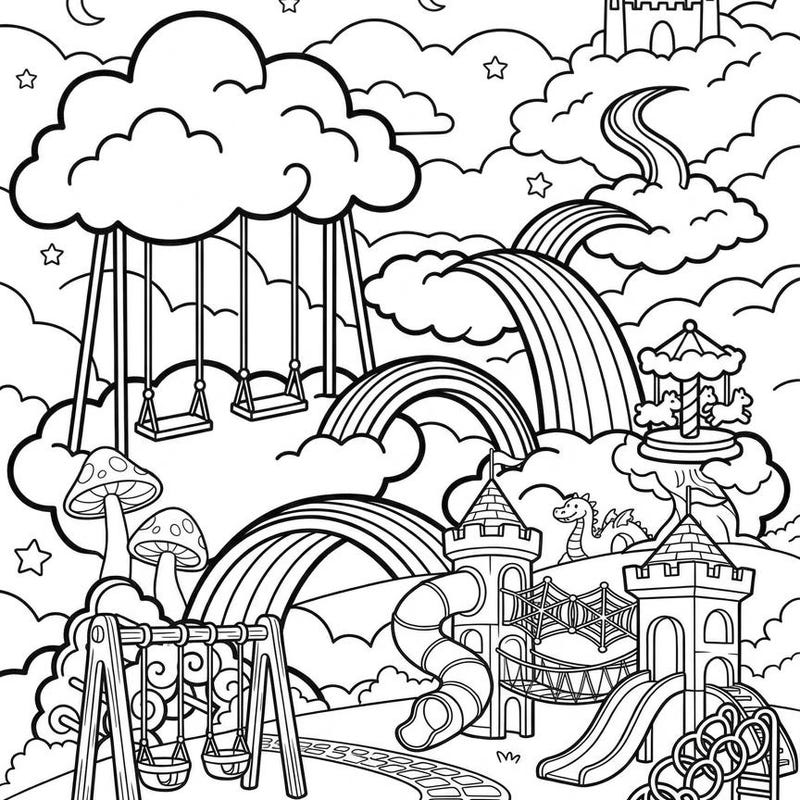 Playground Scrapbook Page - Etsy