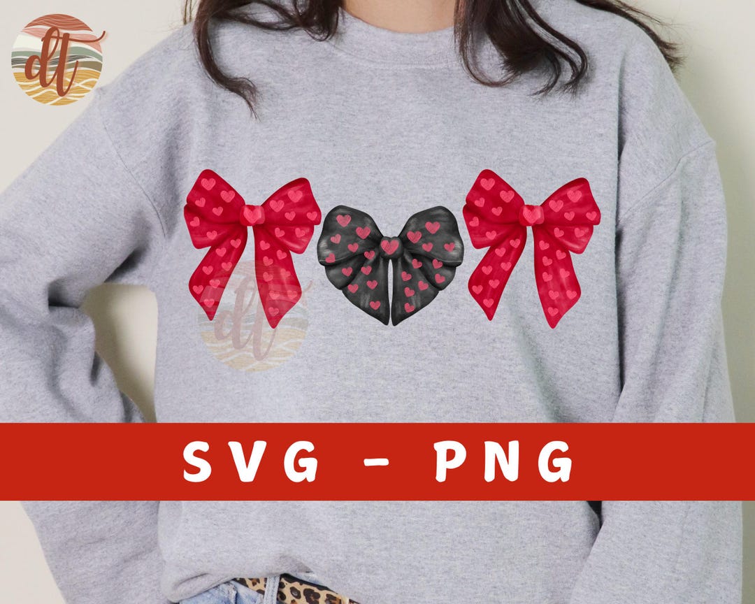 Checkered Bow SVG, Coquette Valentines Bow Png, Coquette Bow Png ...