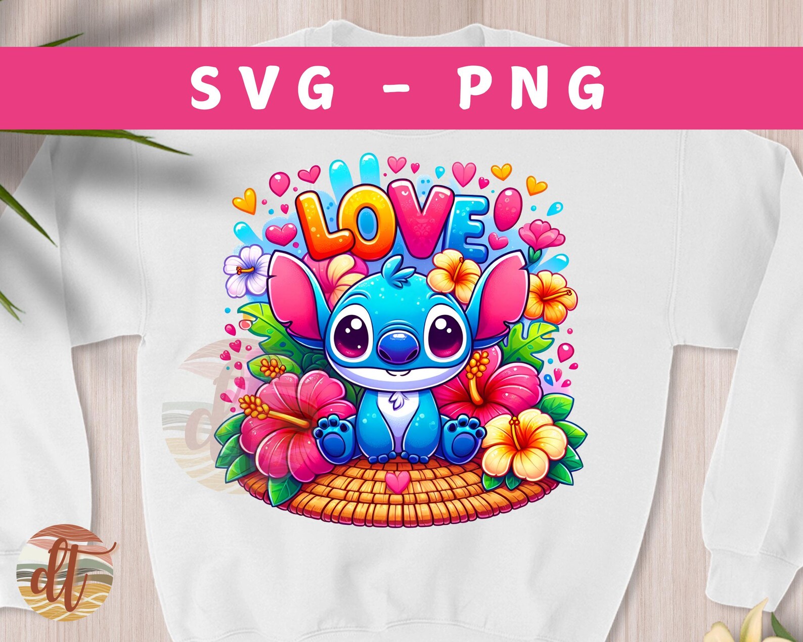 Cartoon Character SVG PNG, Stich Svg, Stich Png, Stich Love Png, Stich ...