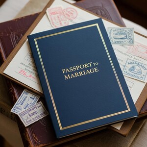 Wedding Invitation Passport Template | Destination Wedding Digital ...