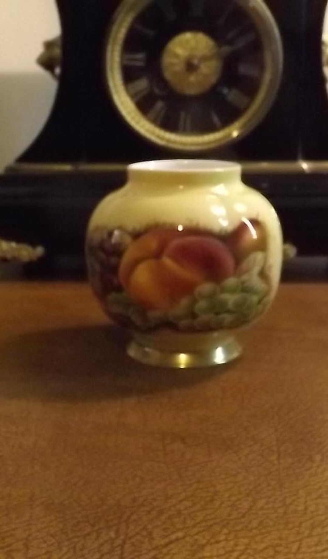 Vintage Aynsley Orchard Gold Balbuss Vase, Made in England - Etsy