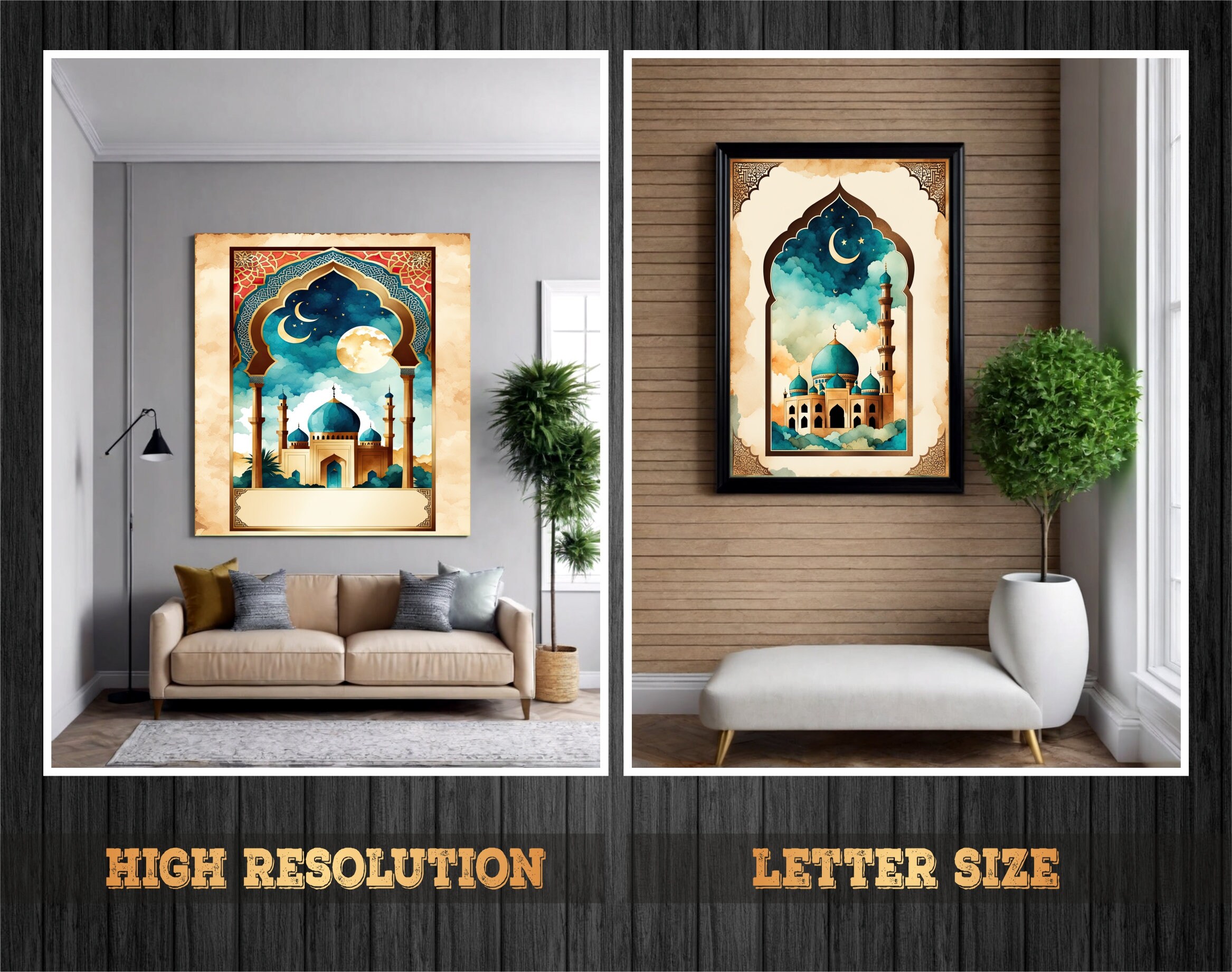 Islamic Cards 100 Digital Prints Digital Papers Junk Journal Scrapbook ...