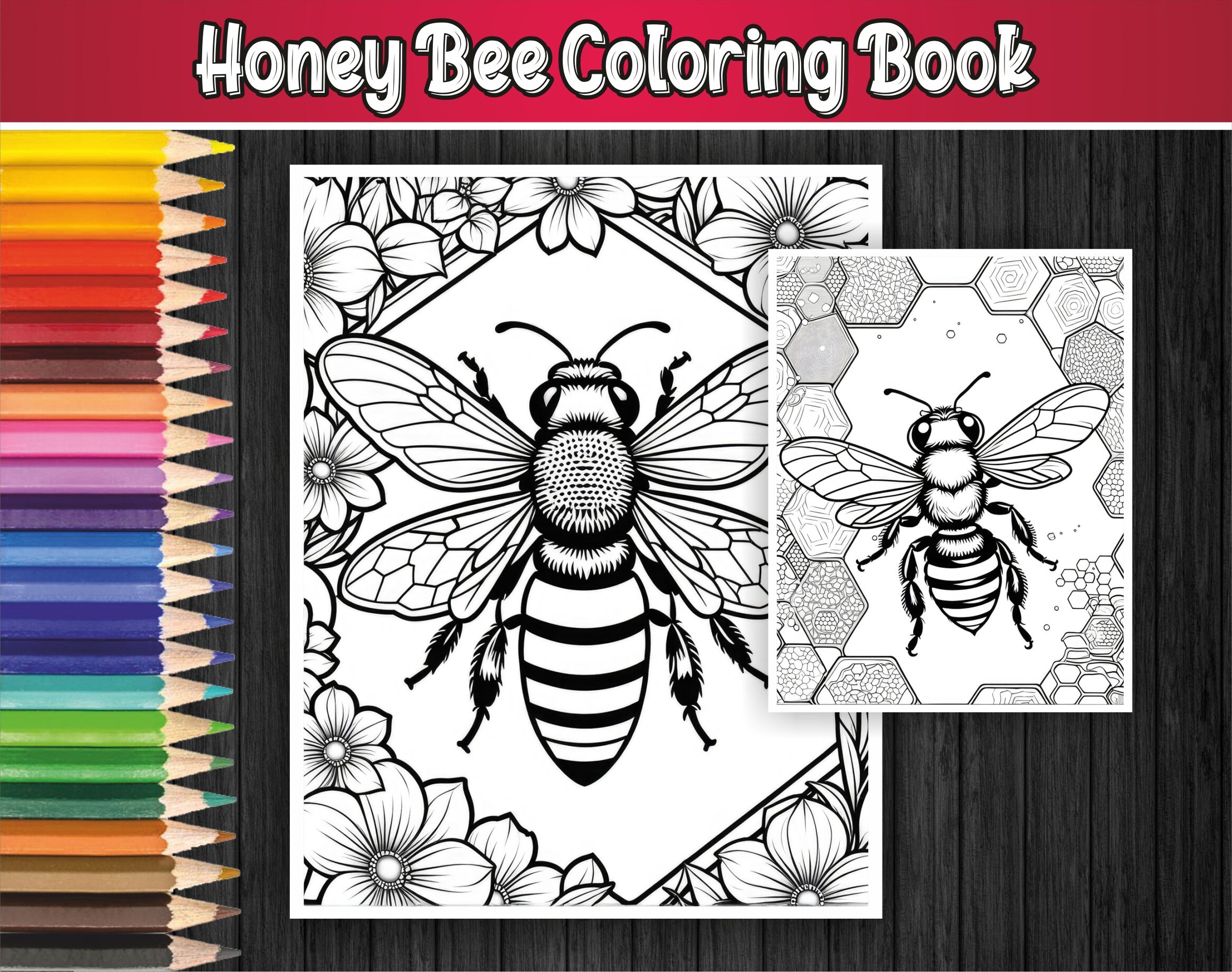 Honey Bees Coloring Book 100 Gangsta Girls Coloring Pages Instant ...