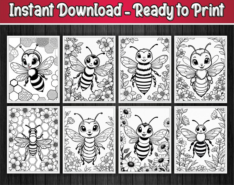 Honey Bees Coloring Book 100 Gangsta Girls Coloring Pages Instant ...