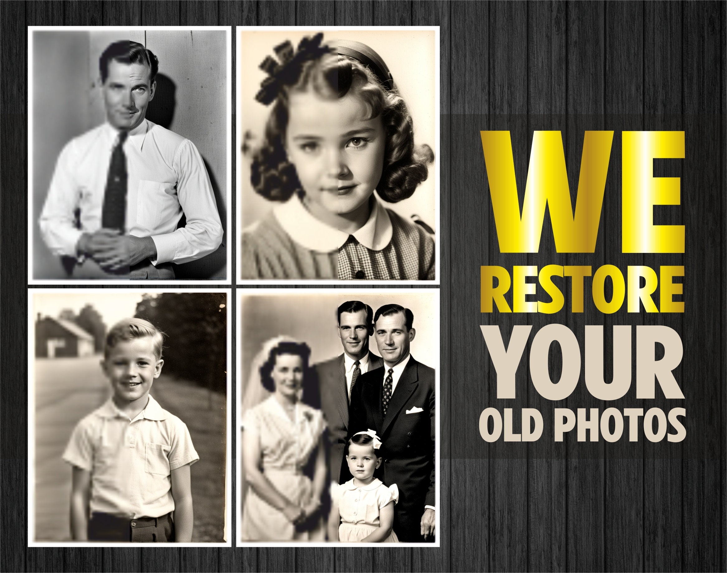 Revive Old Photos: Professional Photo Restoration Service for ...