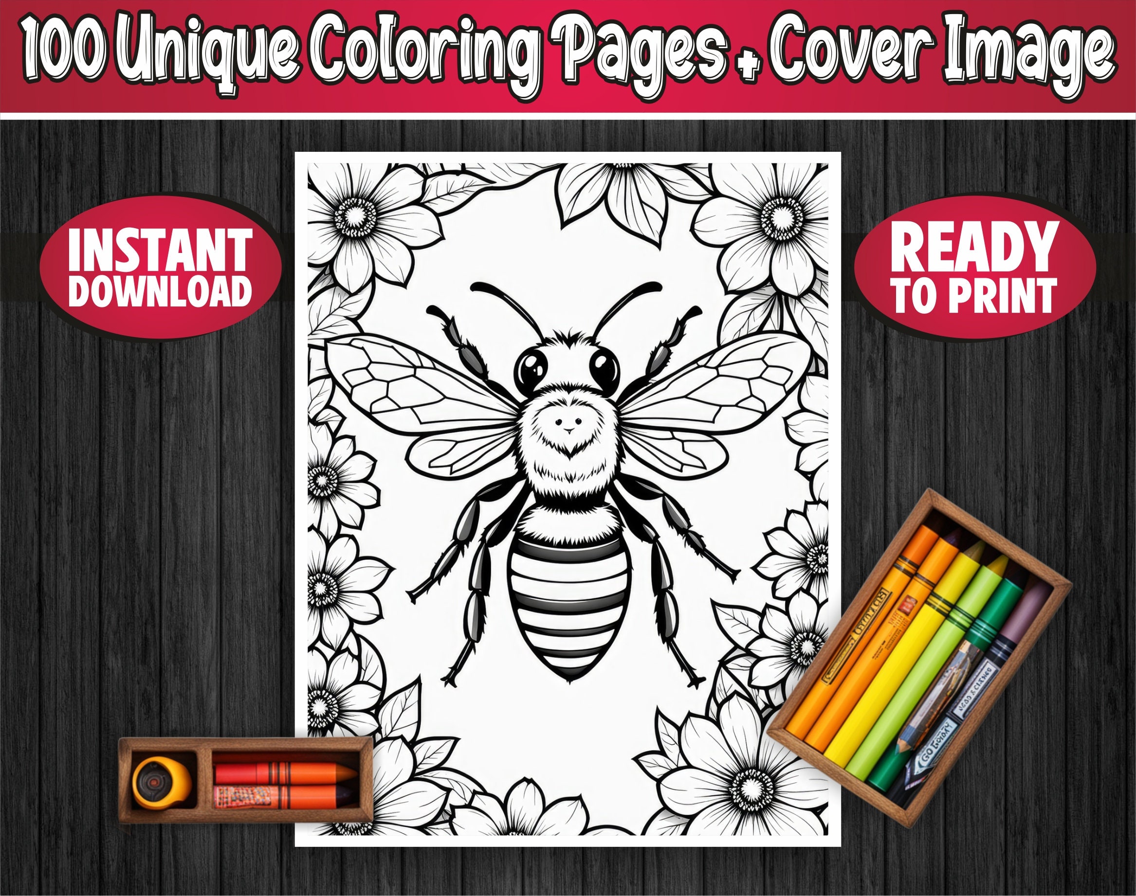 Honey Bees Coloring Book 100 Gangsta Girls Coloring Pages Instant ...