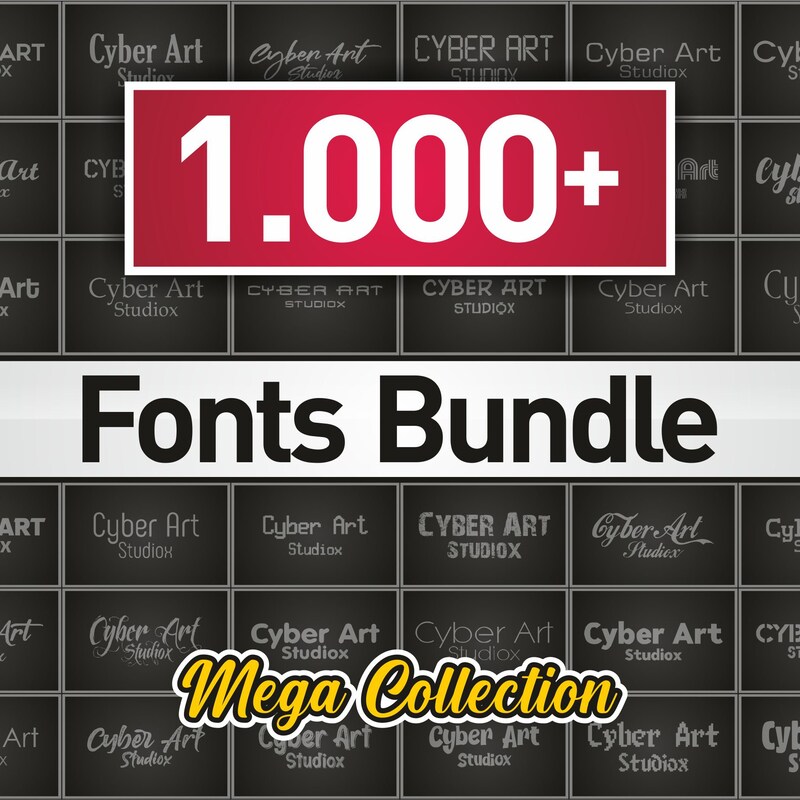 Font Bundle - Etsy