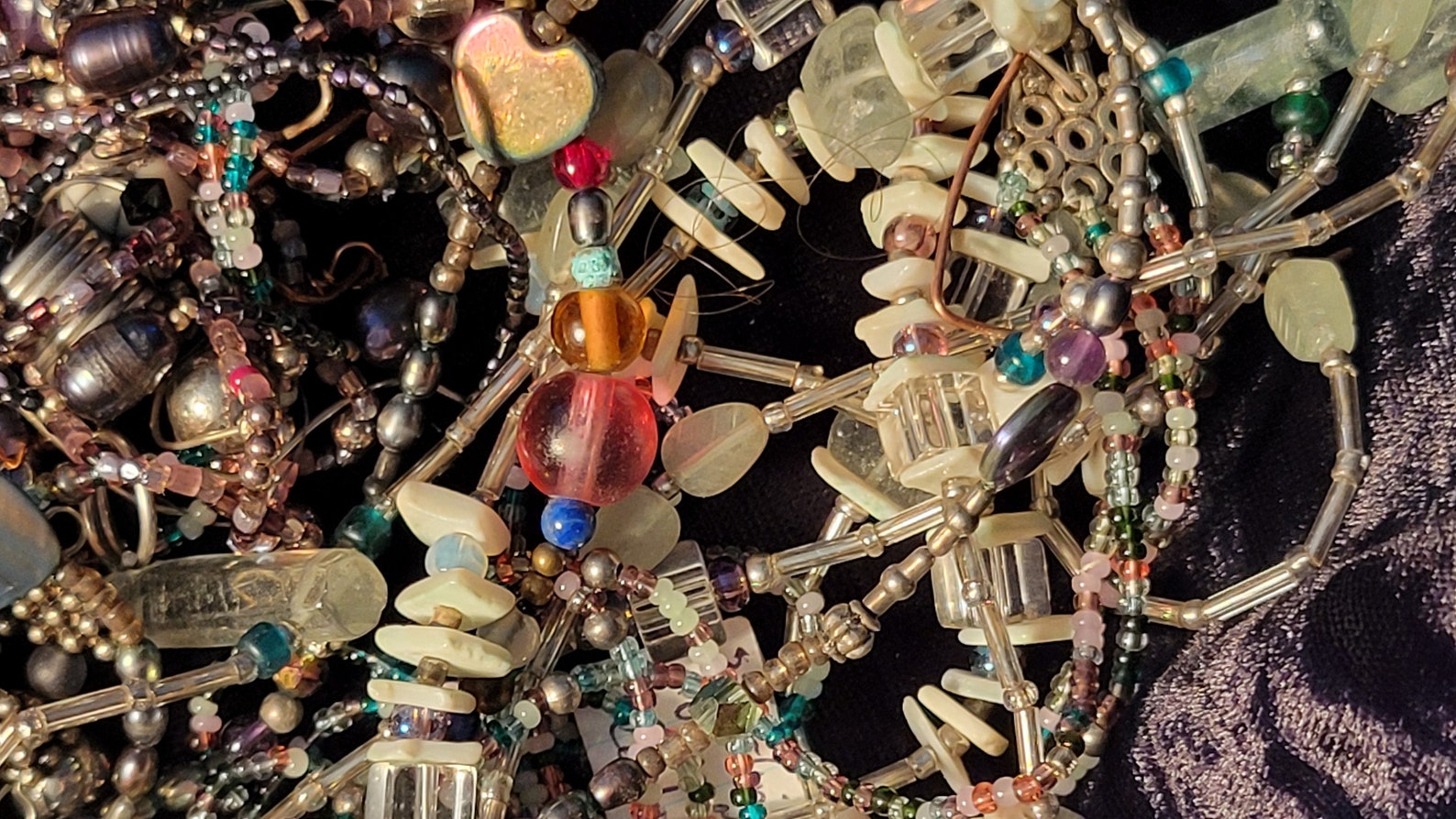 1 LB Unfinished Unsellables Junk Jewelry for Crafting, Beading, Scrap ...