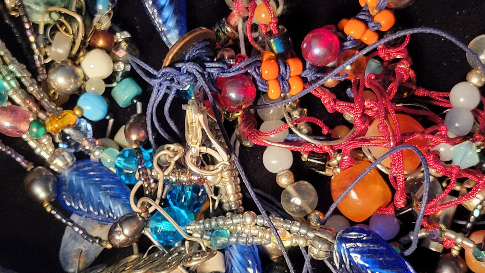 1 LB Unfinished Unsellables Junk Jewelry for Crafting, Beading, Scrap ...