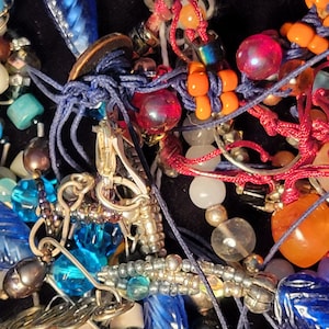 1 LB Unfinished Unsellables Junk Jewelry for Crafting, Beading, Scrap ...