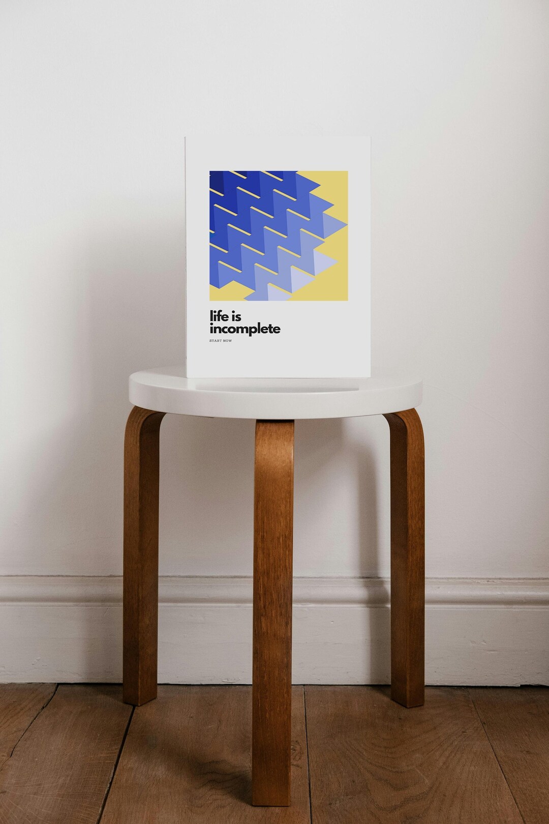 Life is Incomplete Graphic Printable Wall Art, Minimalist Print Digital ...