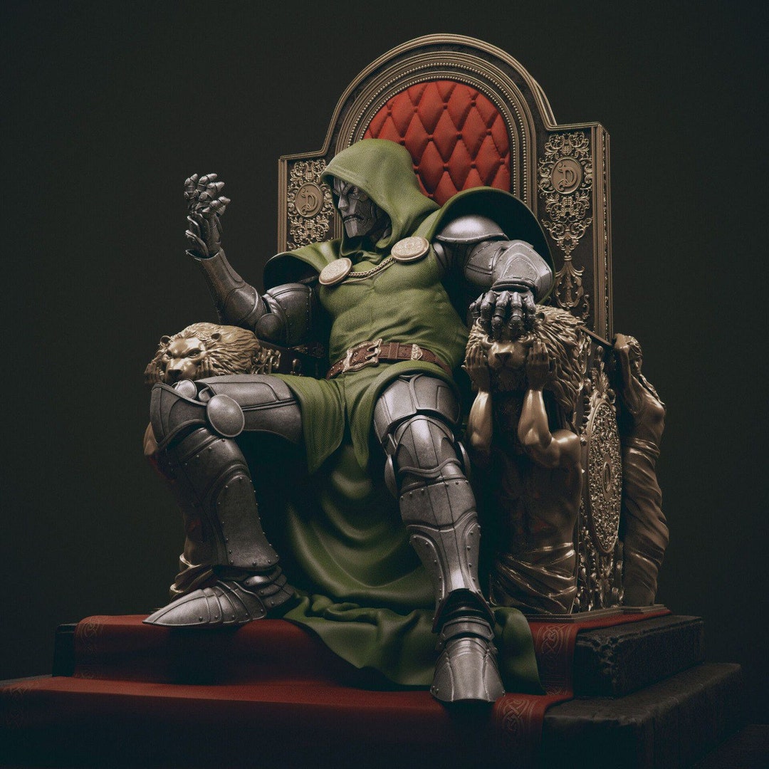 Dr Doom STL, Statue, Figure, Printing File, Print, 3D Model, Diorama ...