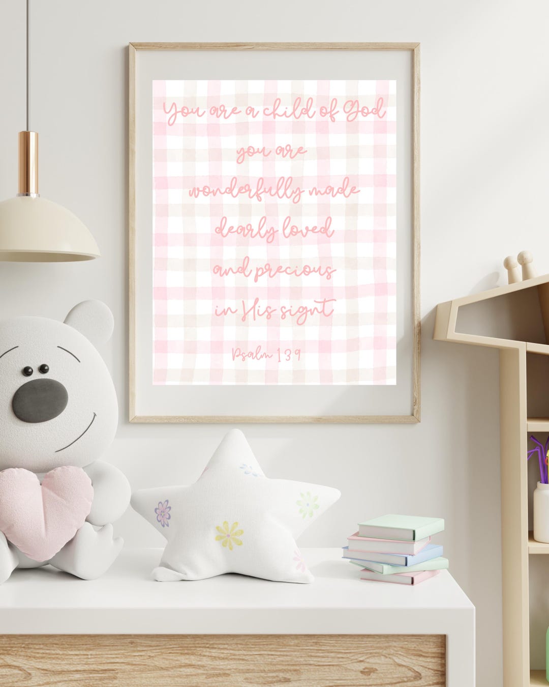 Nursery Poster PNG Download, Nursery Baby Girl Bible Verse, Nursery ...