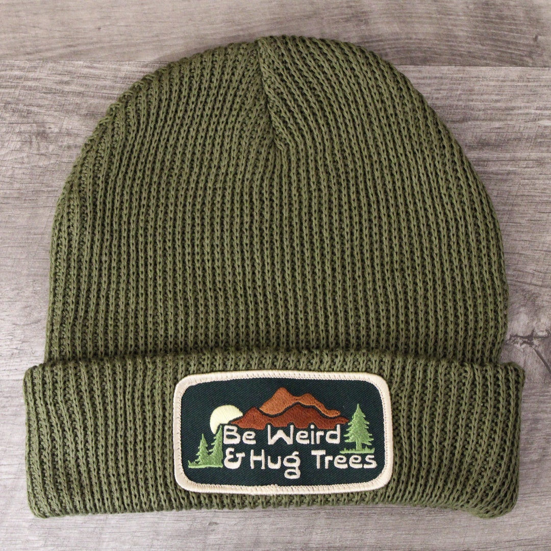Be Weird and Hug Trees Hemp and Cotton Beanie - Etsy