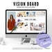 Vision Board Desktop Wallpaper, Canva Template, Moodboard Template - Etsy