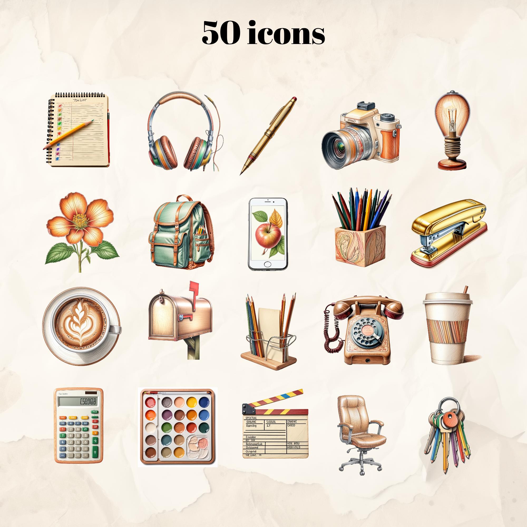 100 Icons Work Office and Study Icons, Desktop Folder Icons, Mac and ...