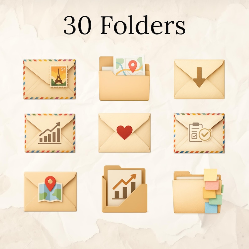 Work & Study Desktop Icons – 100 Minimal Mac and Windows Icons (PNG ...