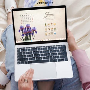 2026 Calendar Desktop Wallpaper for PC, Imac & MacBook | Floral Digital ...