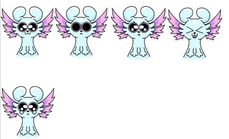 Rivulet Slugcat Pngtuber Model. 5 Expressions. - Etsy