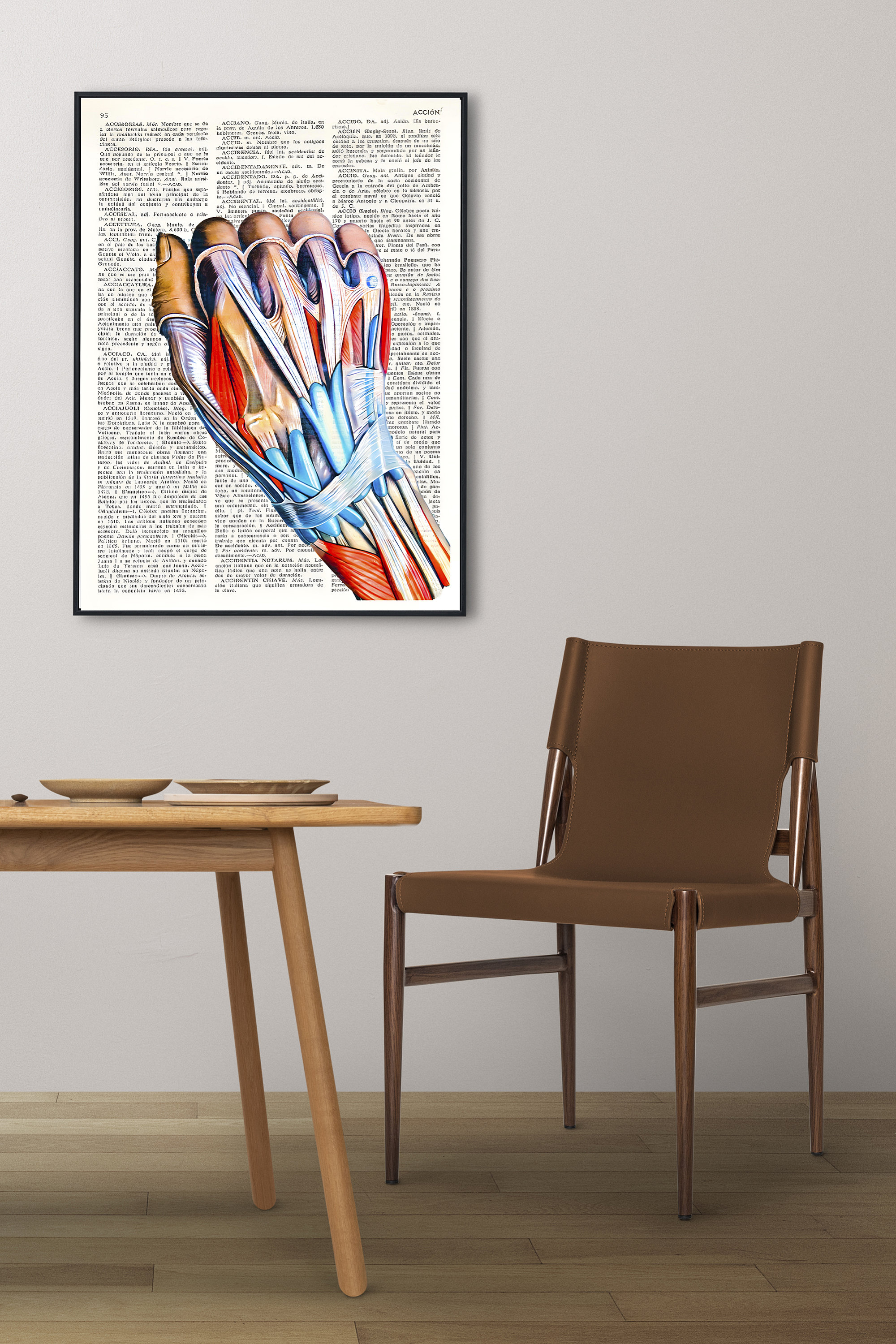 Hand Muscles Anatomy Poster, Medical Art, Chiropractic Wall Art ...