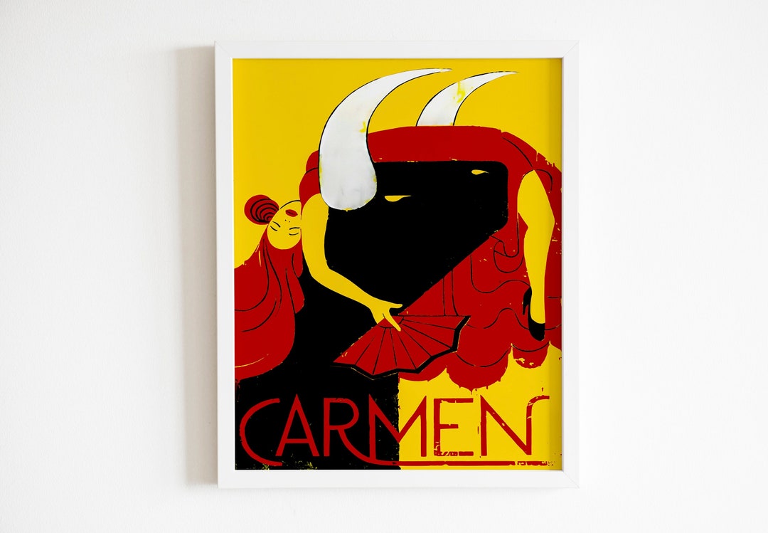 Carmen Poster, Edel Rodríguez Wall Art, Movie Poster, Minimalist Poster ...