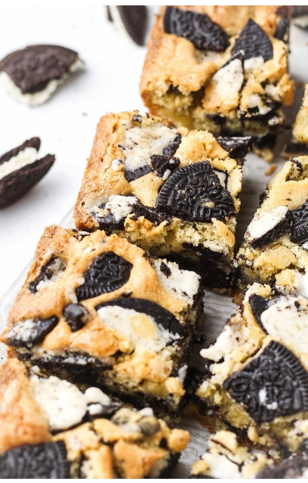 Cookies and Cream Cookie Bars, Oreo Blondies, Oreo Cookie Bars, Cookies ...