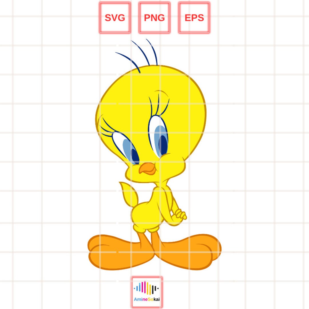 Tweety Svg Cut Files Bundle Tweety Svg Digital Download Tweety Svg Cute ...