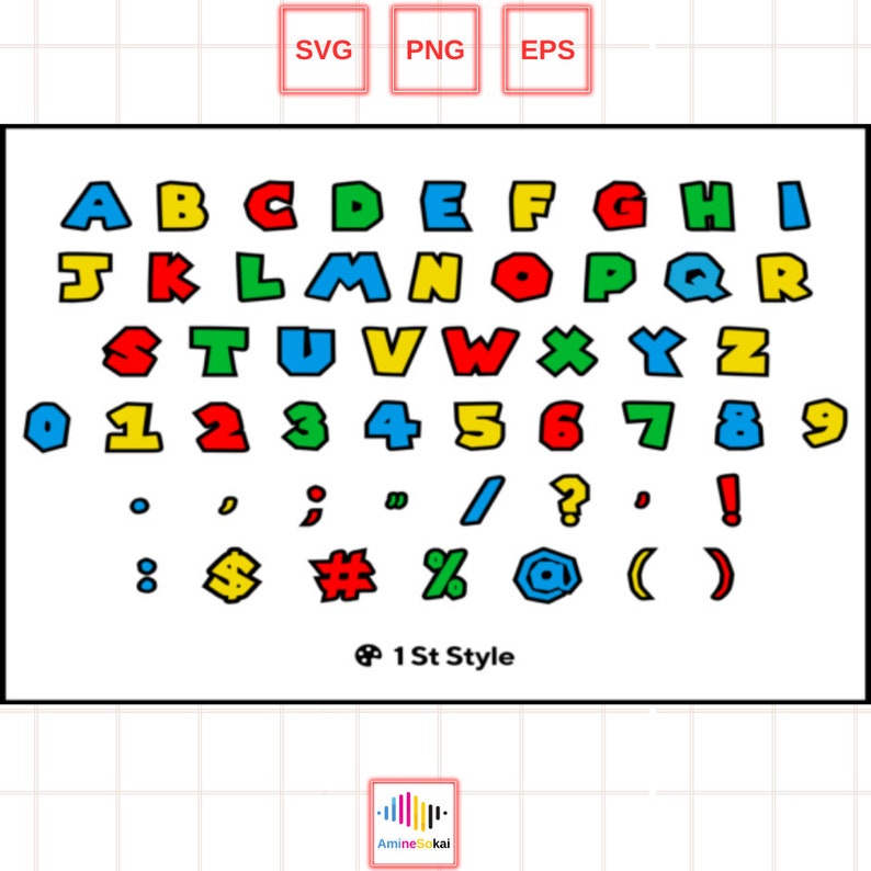 Super Mario Font, Mario Alphabet Svg, Super Mario Font Svg, Mario Font ...