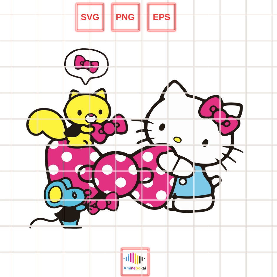 Kawaii Kitty Svg, Kawaii Kitty Png, Cute Cat Svg, Kitty Svg, Kawaii ...